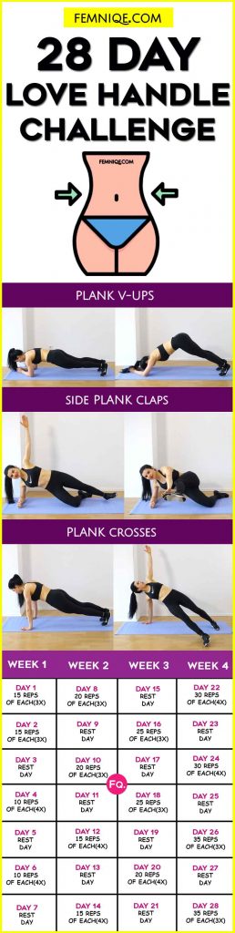 How To Get Rid of Love Handles (28 Day Plan) - Femniqe
