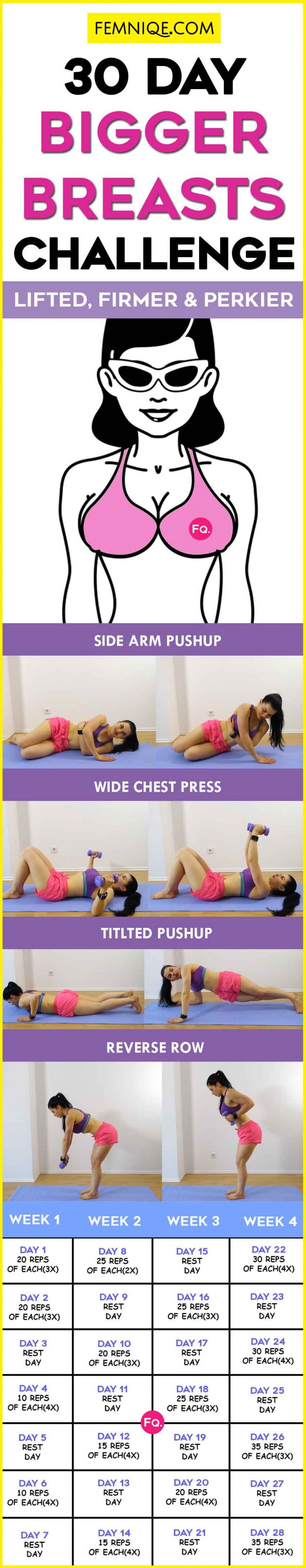 30 Day Bigger Breasts Challenge (Firm & Perky) - Femniqe