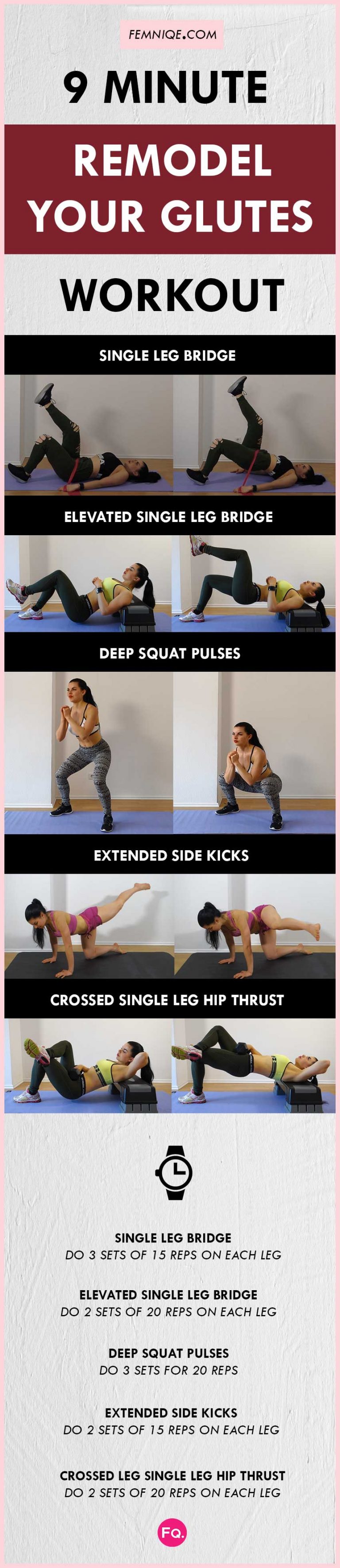 Best Exercises For Glutes: 9 Minutes To Remodel Your Glutes (Bigger ...